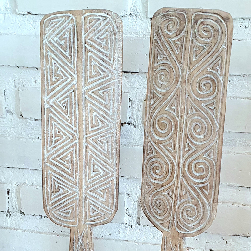 Carved Primitive Wooden Paddle – Canggu & Co