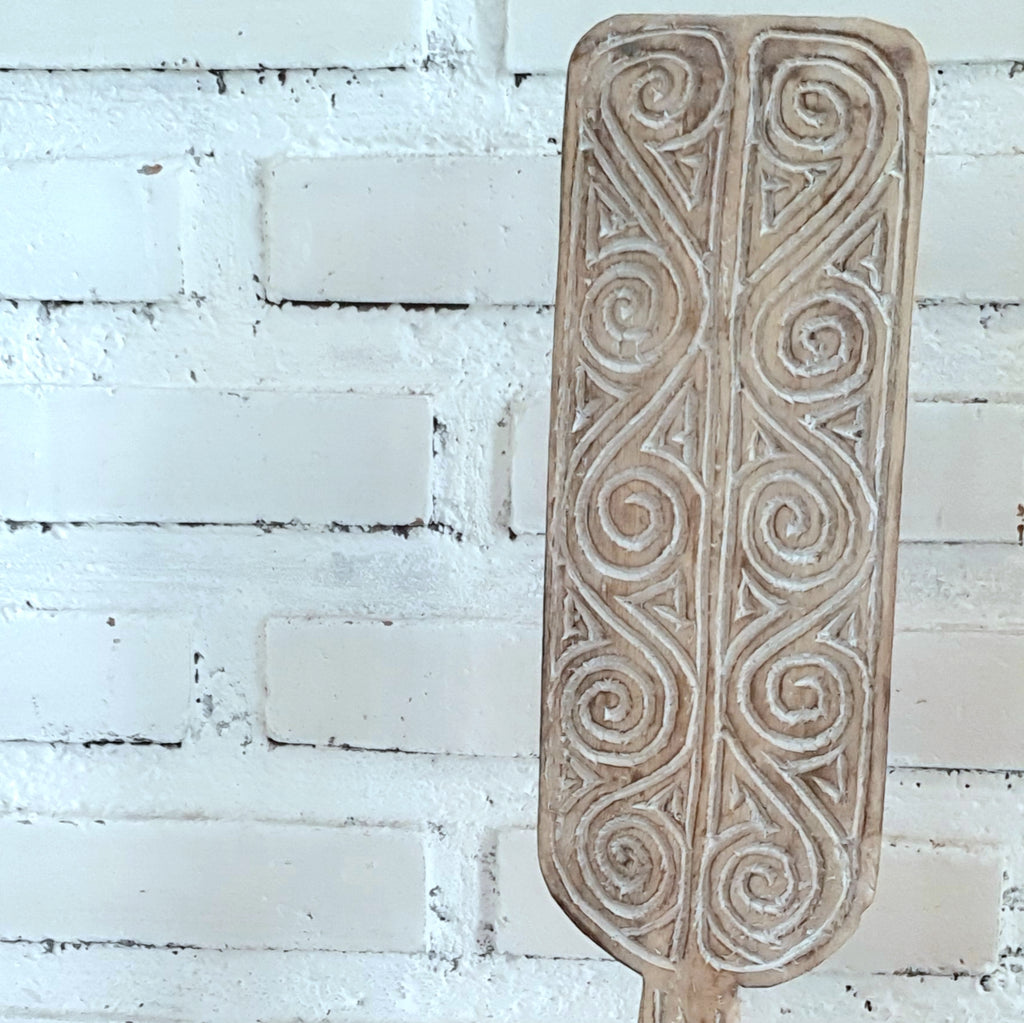 Carved Primitive Wooden Paddle – Canggu & Co