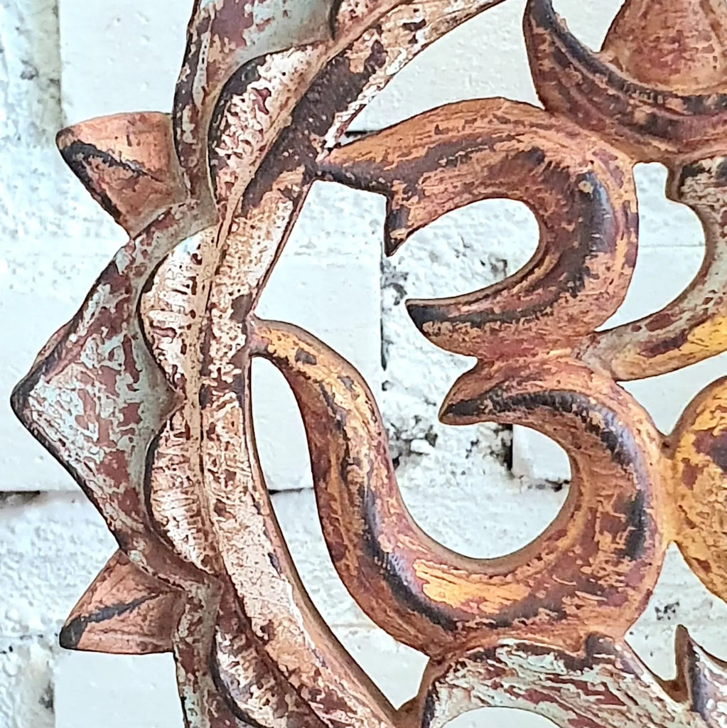 Balinese Om Padma Wood Carving – Canggu & Co