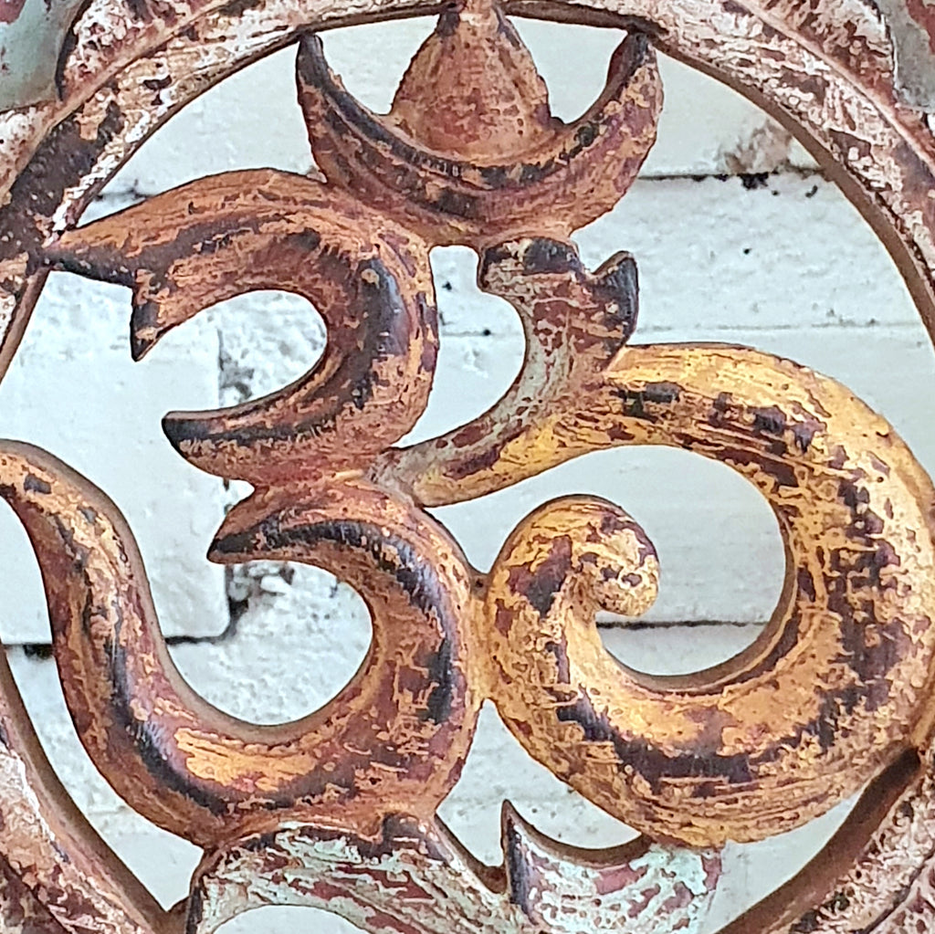 Balinese Om Padma Wood Carving – Canggu & Co
