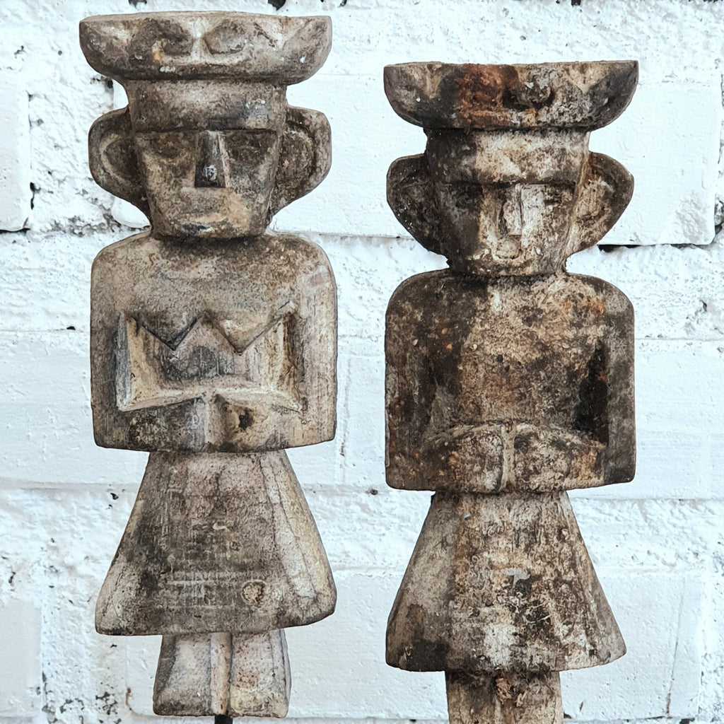 Tribal Wooden Statue With Stand – Canggu & Co