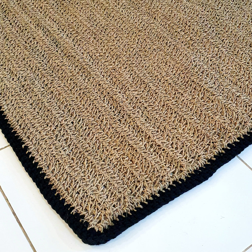 Rectangle Knitted Natural Straw Grass Floor Mats – Canggu & Co