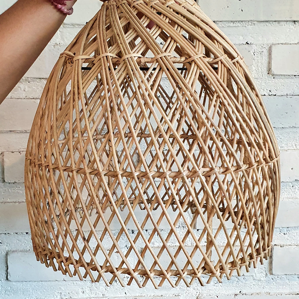 Natural Handmade Rattan Weave Lamp – Canggu & Co