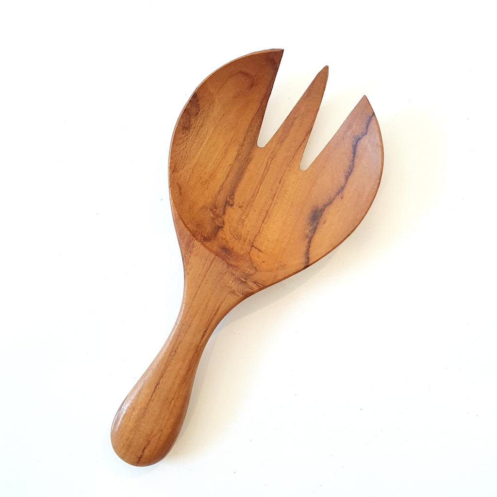 Wooden Curved Handle Spoons Salad – Canggu & Co