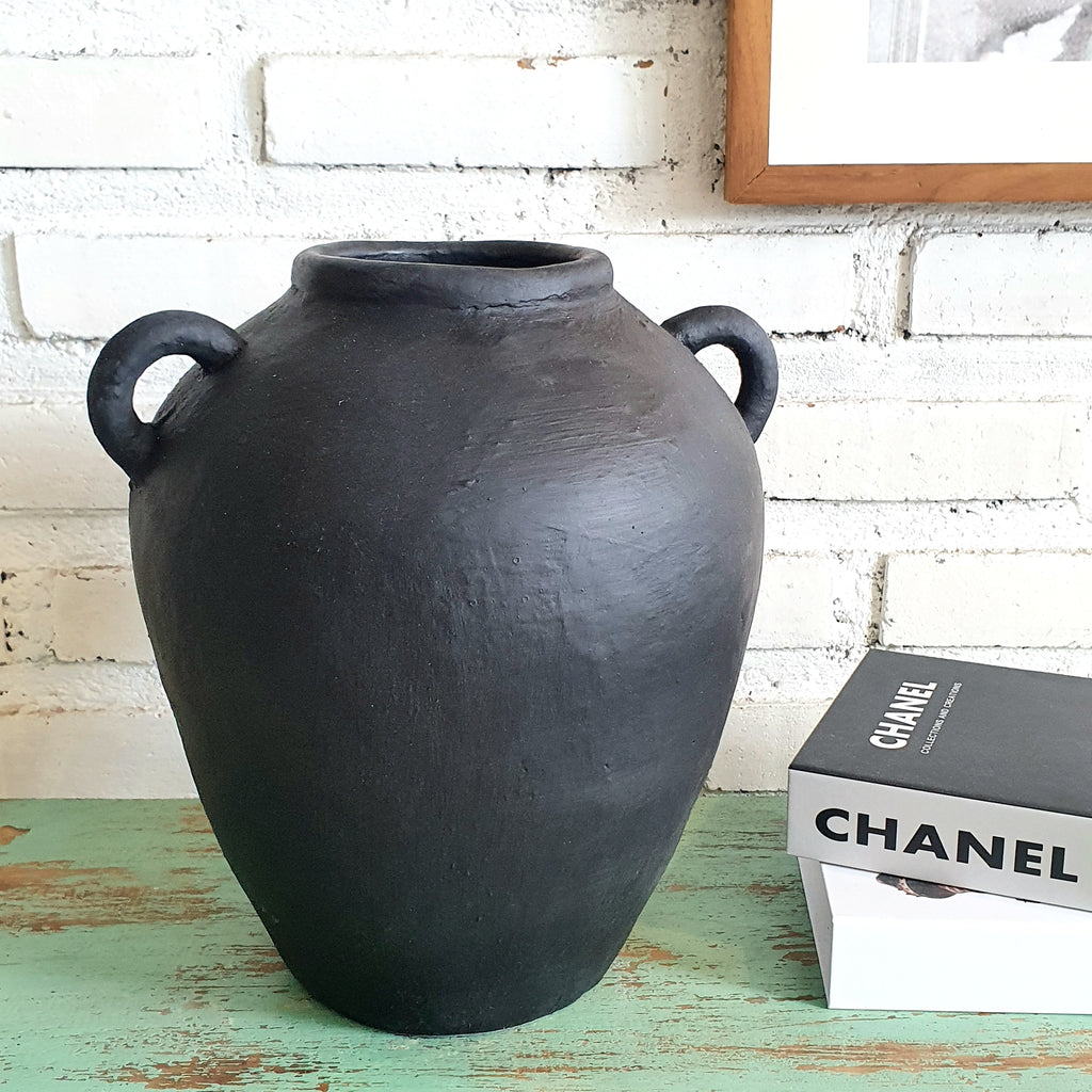 Dual Handle Clay Vase – Canggu & Co