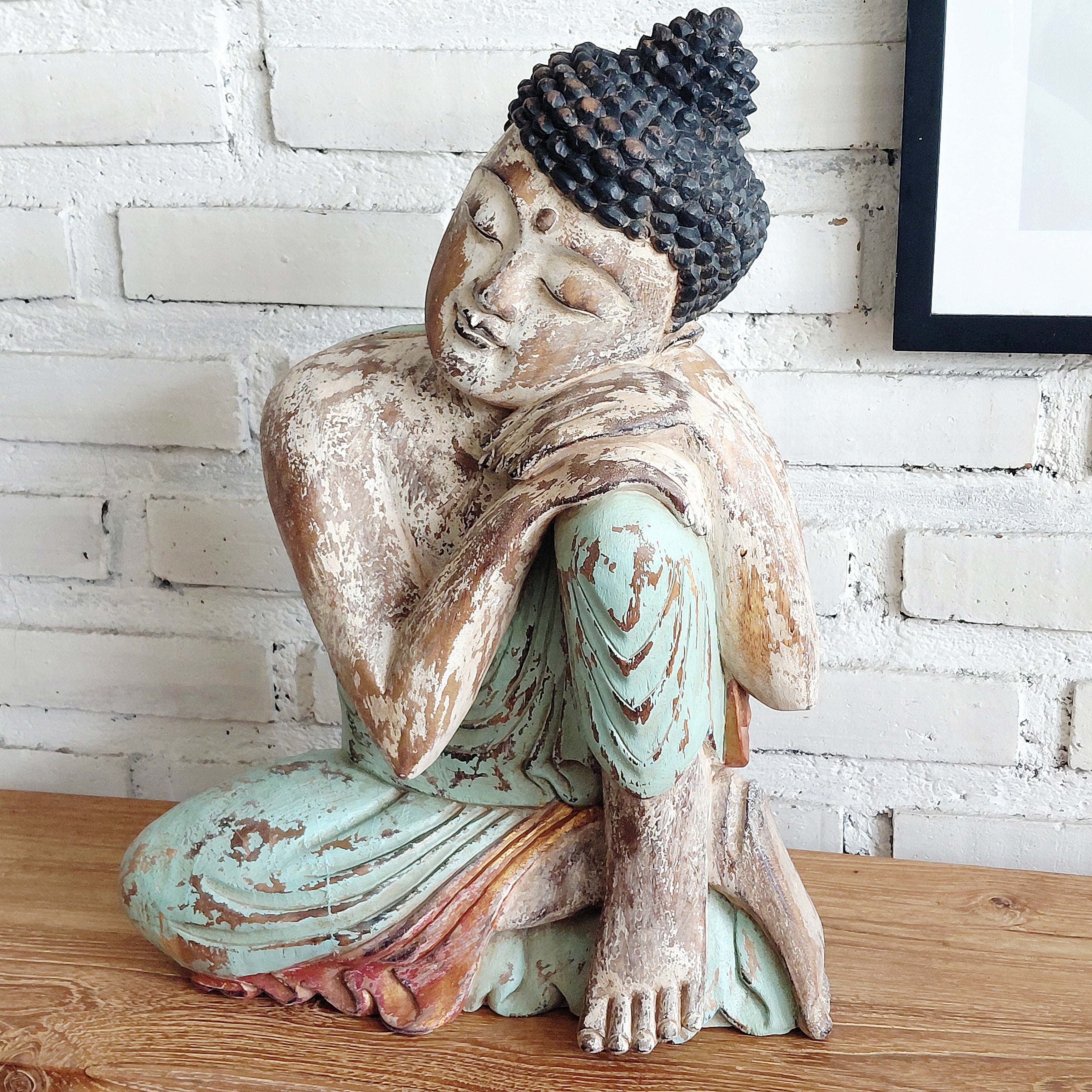 Antique Large Green Resting Buddha (W) – Canggu & Co