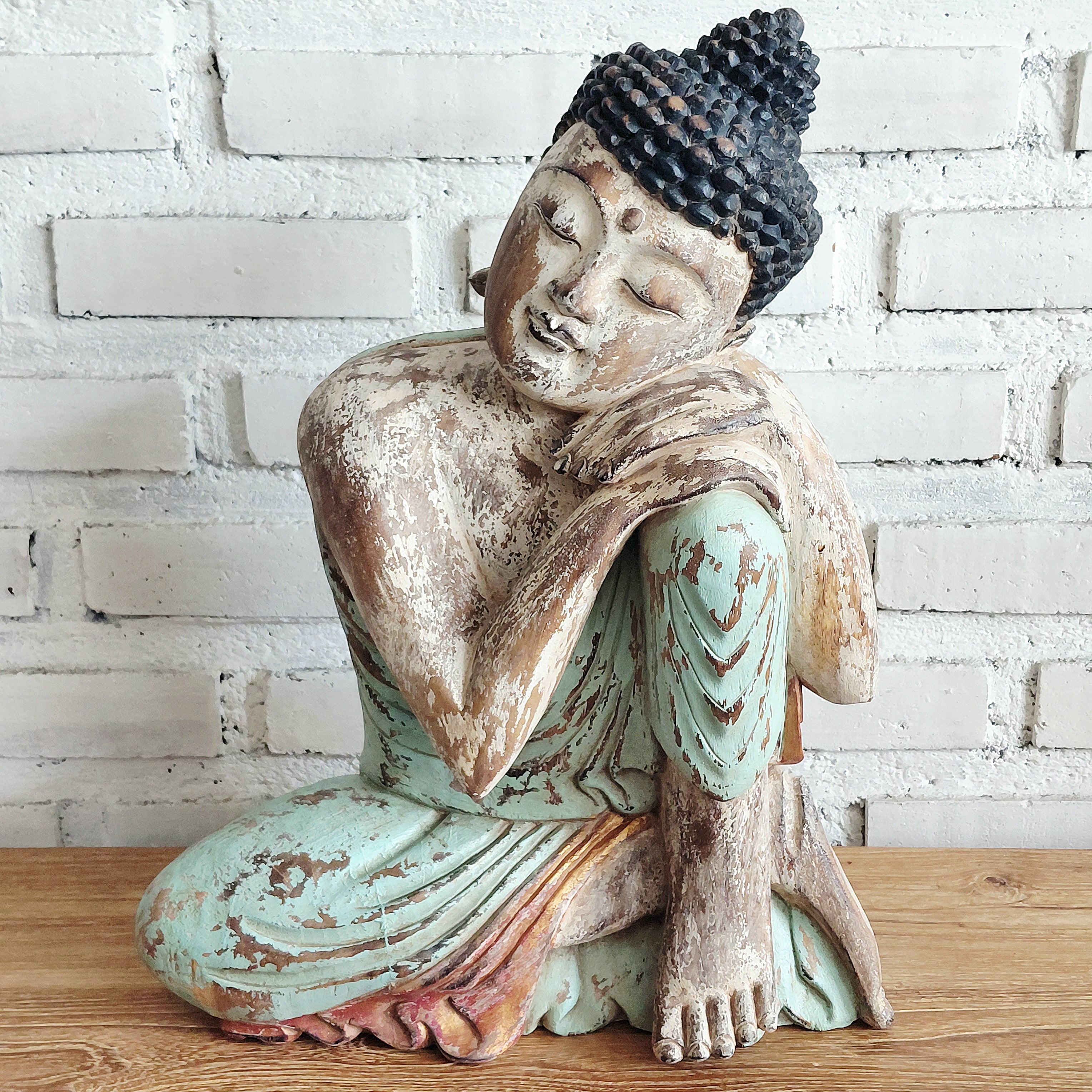 Antique Large Green Resting Buddha (W) – Canggu & Co