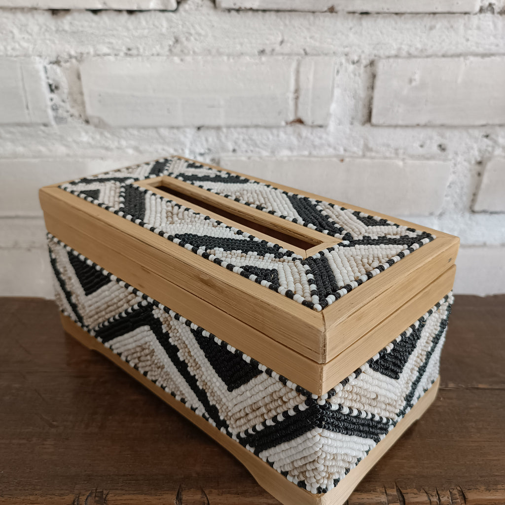 New Multicolor Beaded Tissue Box – Canggu & Co