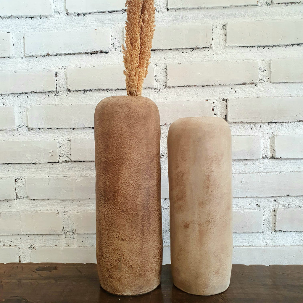 Cylinder Pottery Vas Set Of 2 – Canggu & Co