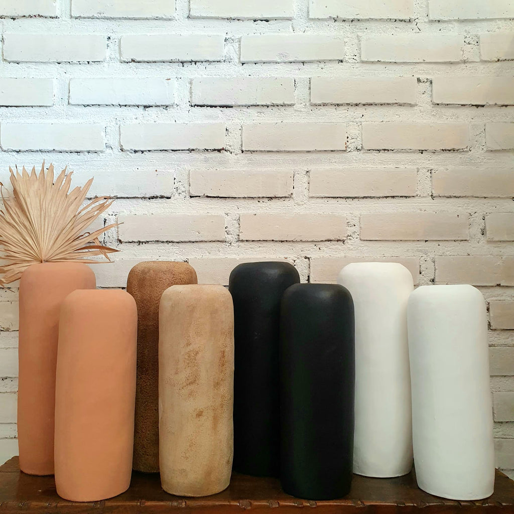Cylinder Pottery Vas Set Of 2 – Canggu & Co