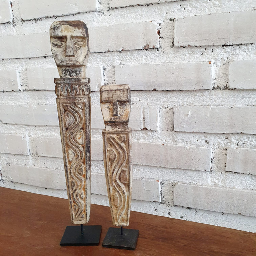 Wooden Timor Statue Wave – Canggu & Co