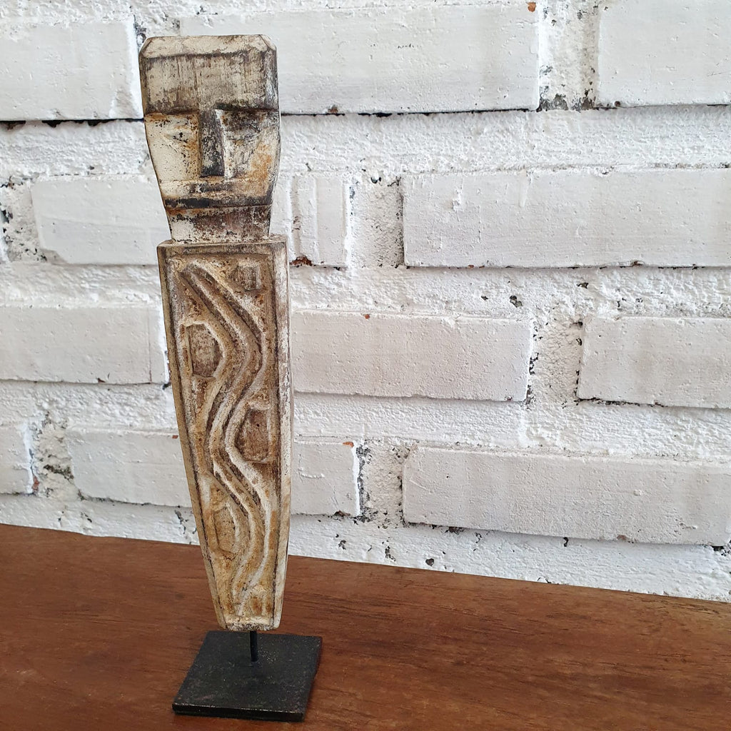 Wooden Timor Statue Wave – Canggu & Co