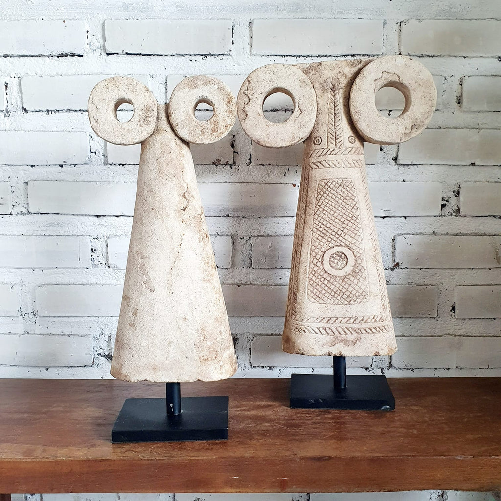 Stone Key with Tribal Carvings and Stand – Canggu & Co