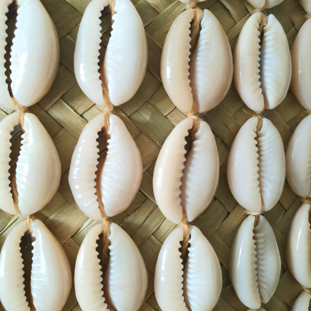 Natural Woven Bamboo And Cowrie Shell Basket – Canggu & Co