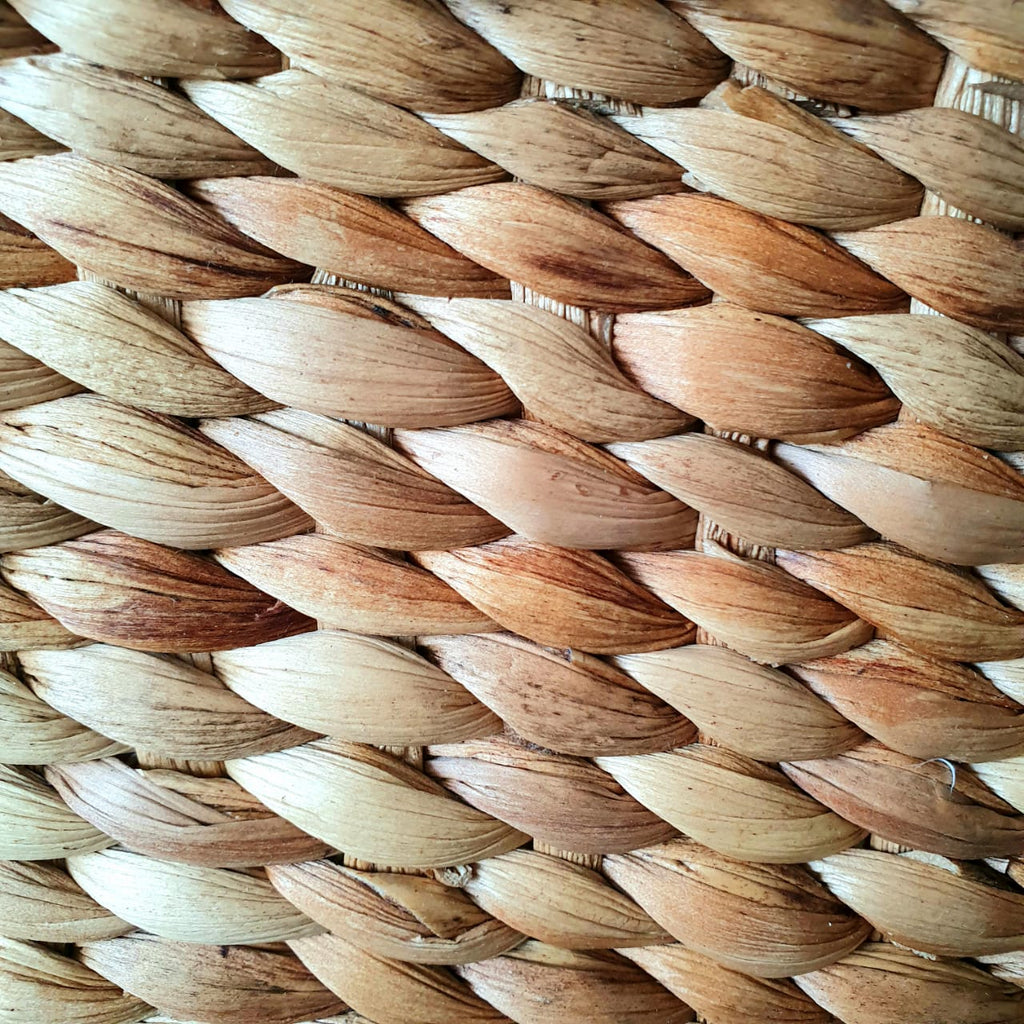 Rectangle Woven Water Hyacinth Basket With Shells – Canggu & Co