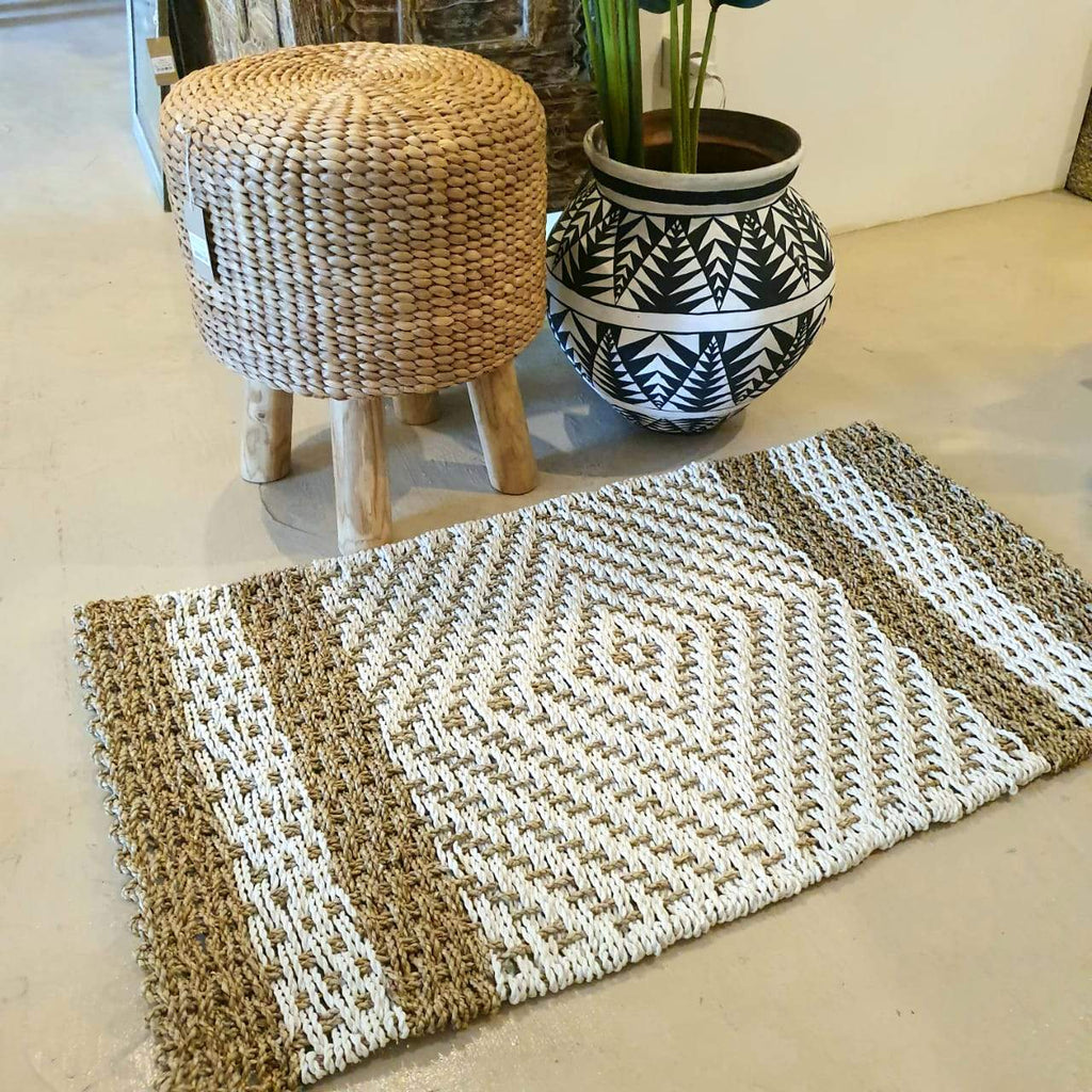 Multicolor Rectangle Floor Mat with Diamond – Canggu & Co