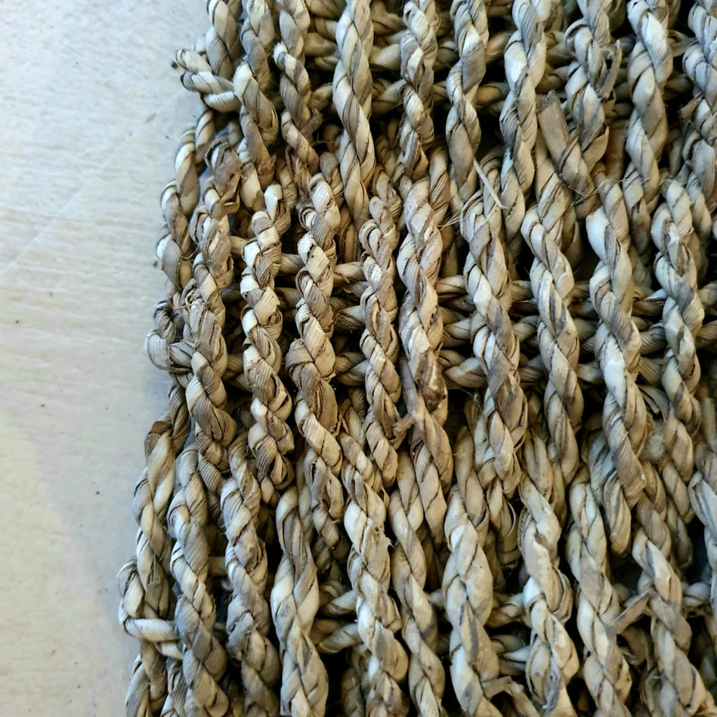 Large Round Knitted Natural Straw Grass Floor Mats – Canggu & Co