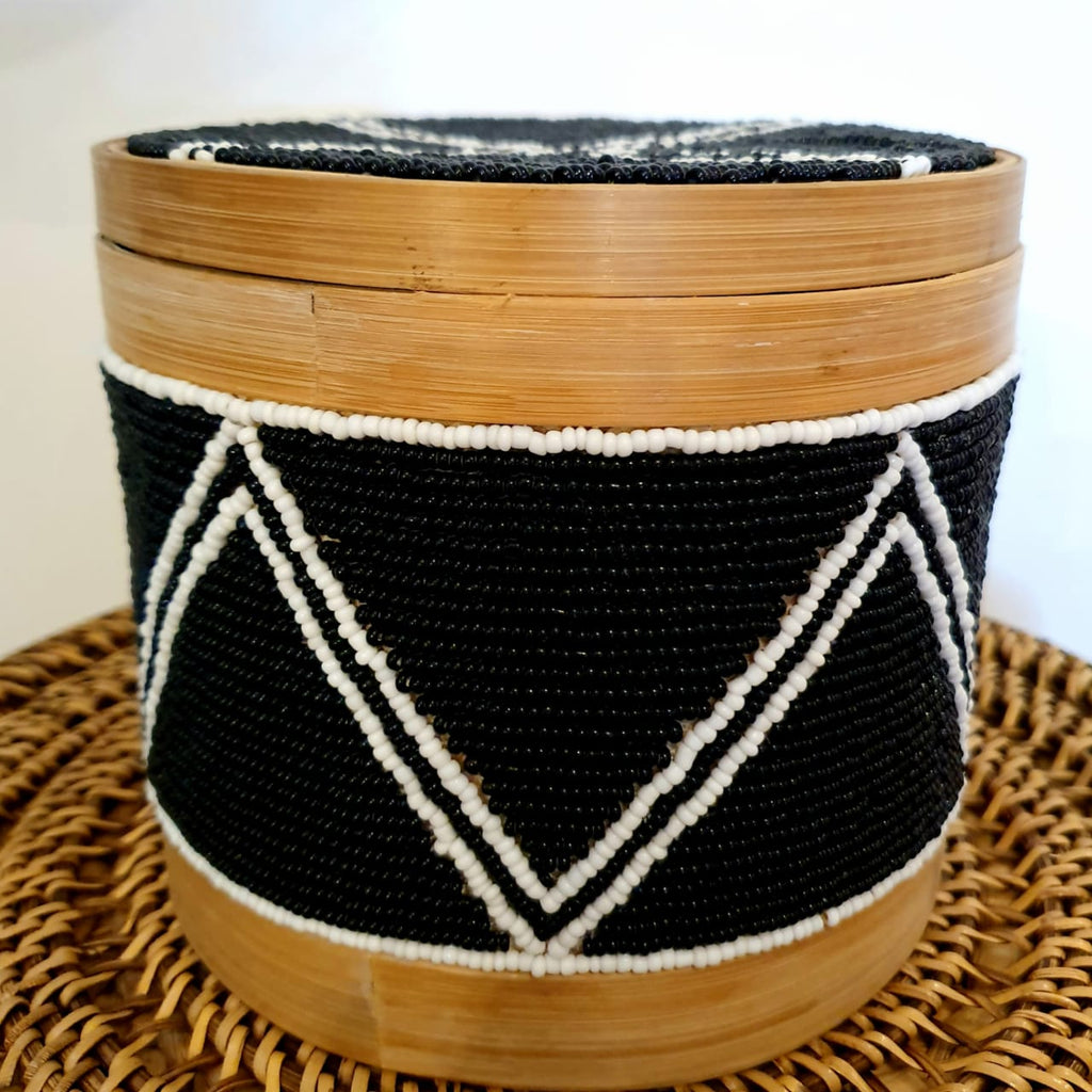 Bamboo Boxes With Black Beads – Canggu & Co