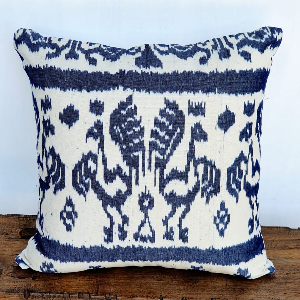 Traditional Sundanese Motif Blue & White Cushions – Canggu & Co