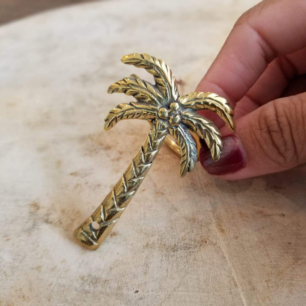 Golden Palm Tree Brass Napkin Rings – Canggu & Co