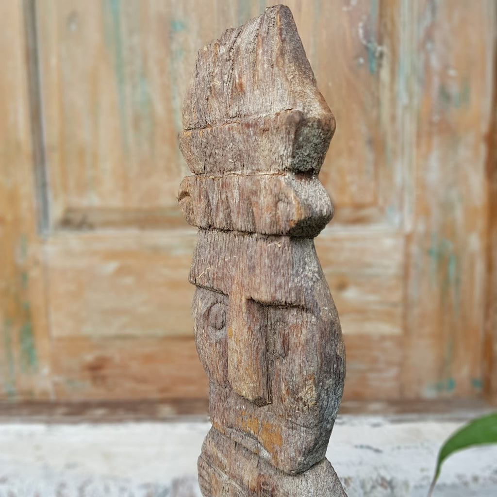 Tribal Wooden Standing Man Figure – Canggu & Co