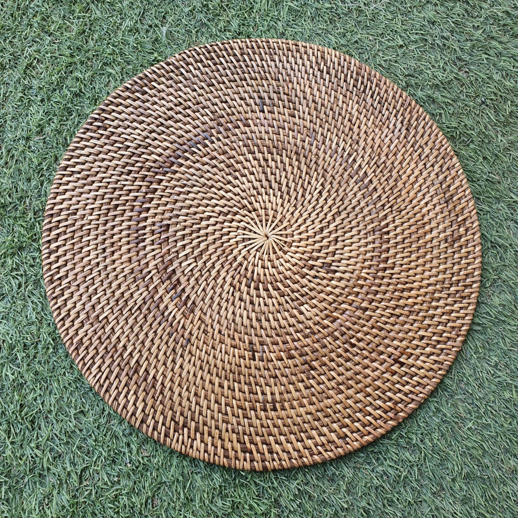 Brown Woven Rattan Placemats – Canggu & Co