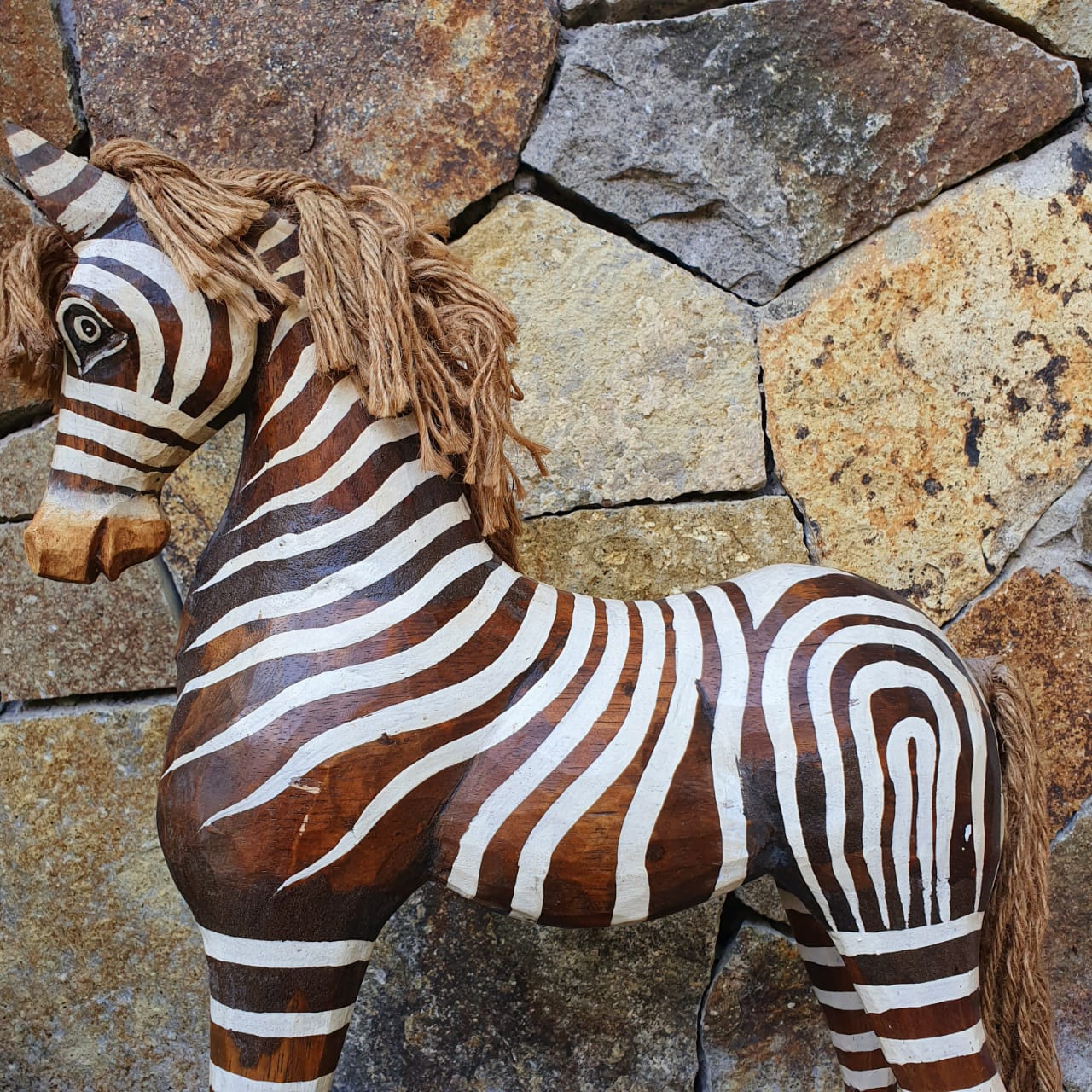 Antique Carved Wooden Rocking Zebra – Canggu & Co