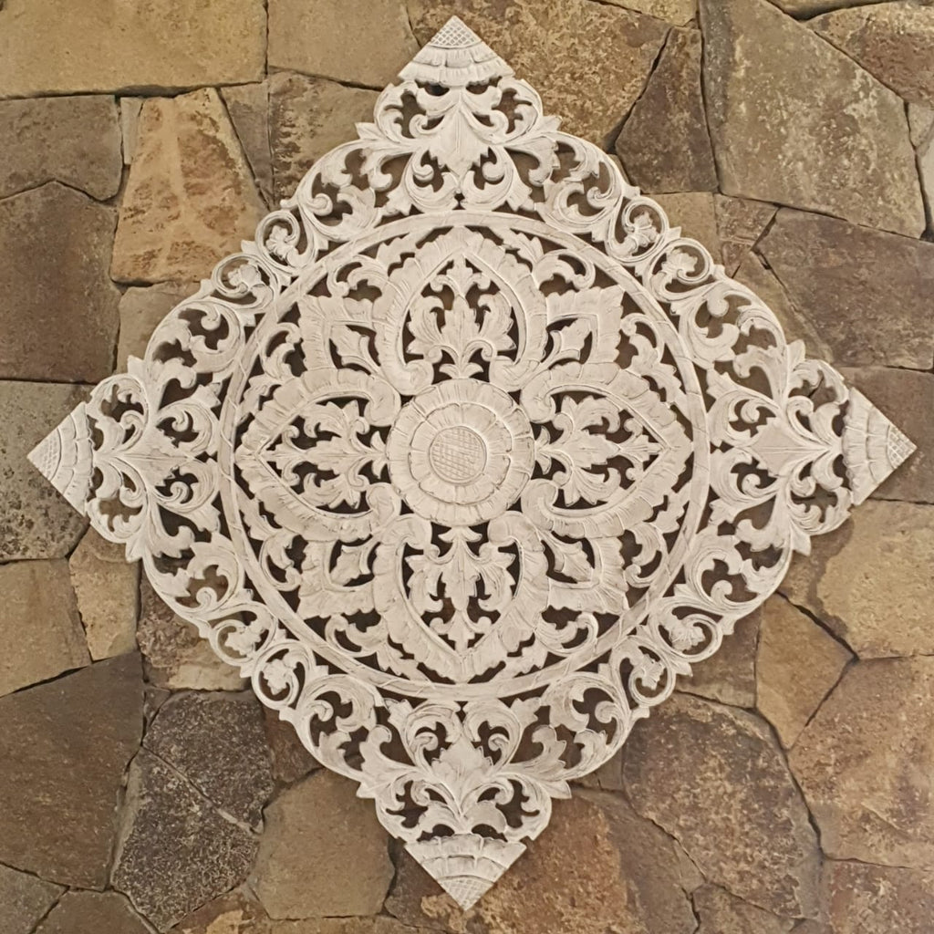 Large Natural Square Wooden Wall Panel – Canggu & Co