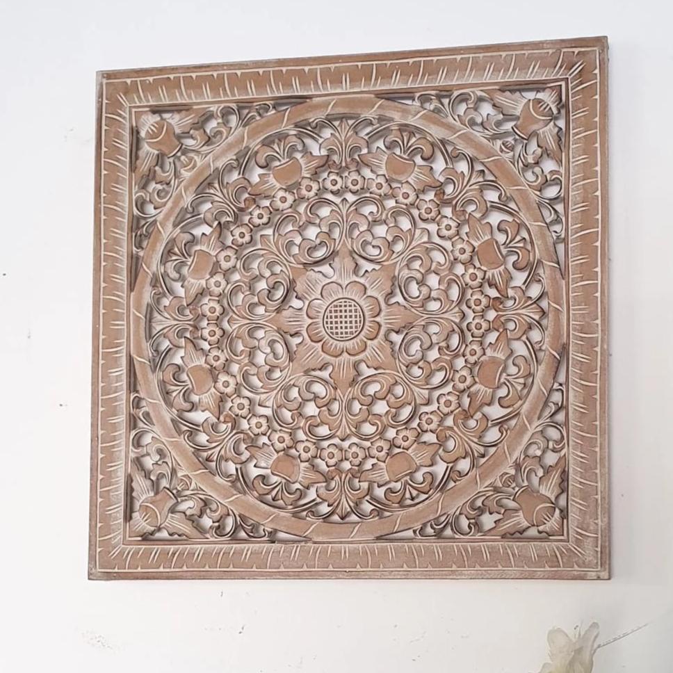 Large Square Wooden Wall Panel – Canggu & Co