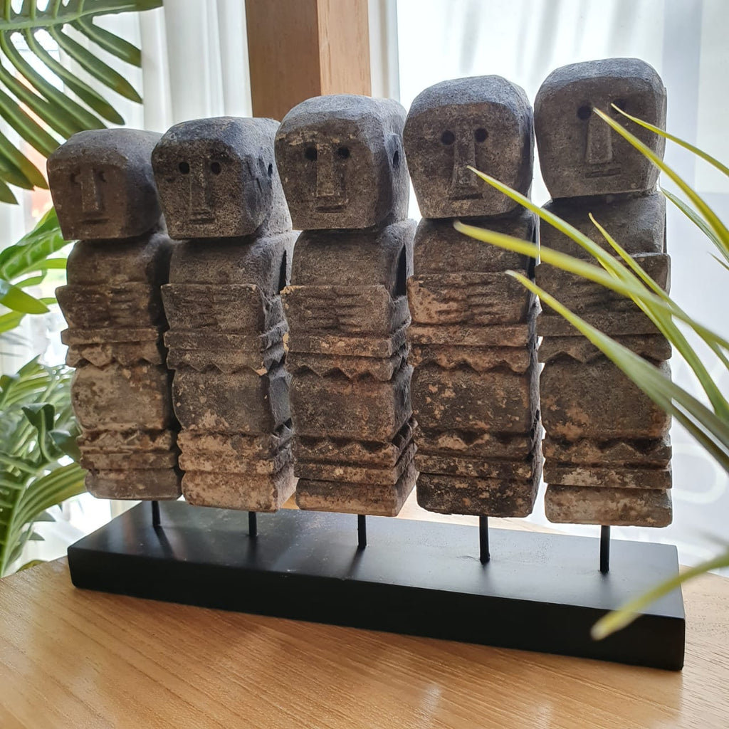 Ethnic Stone Men Statue Set – Canggu & Co