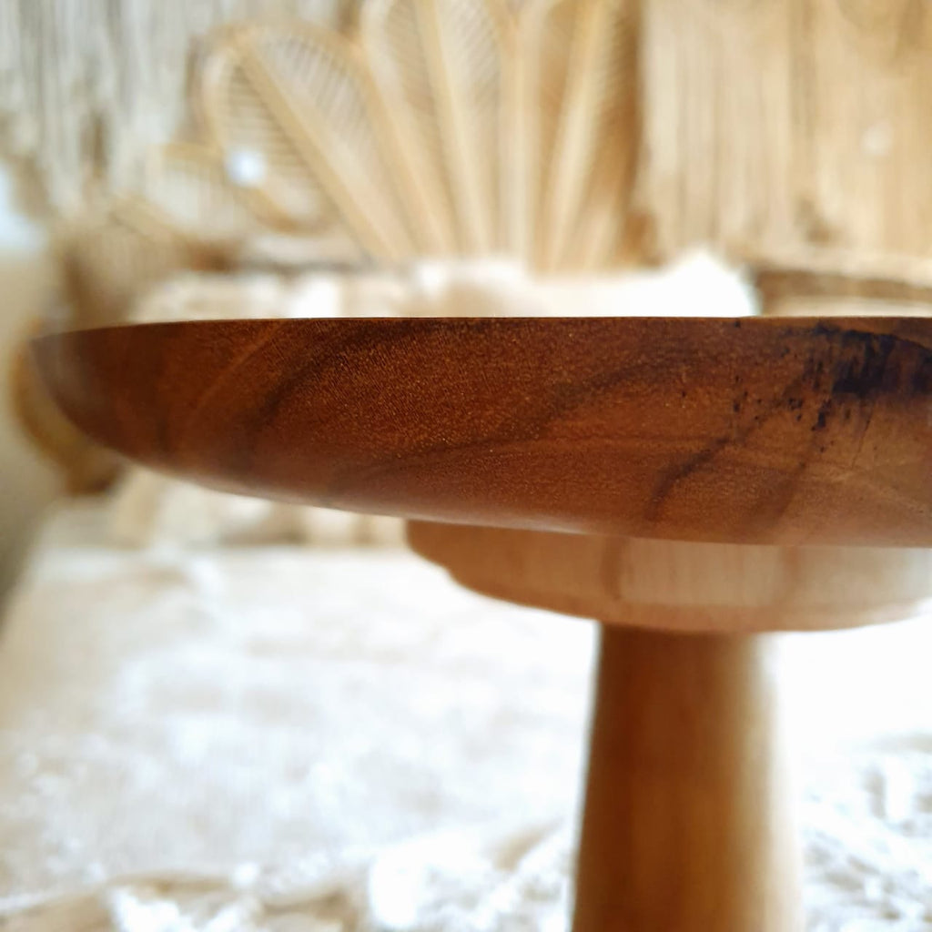 Tall Wooden Teak Dulang – Canggu & Co